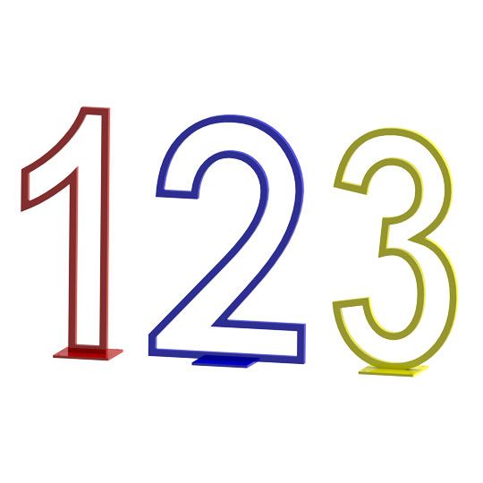 Custom Theme Number Racks